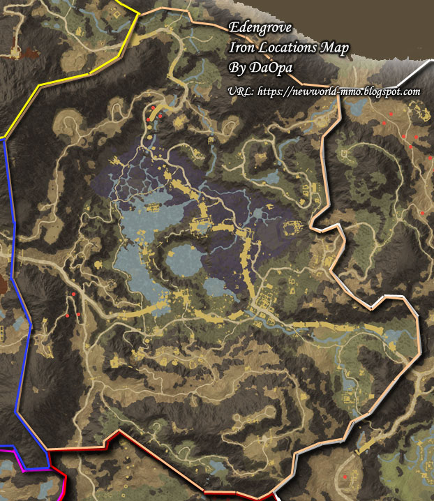 New World: Edengrove iron map