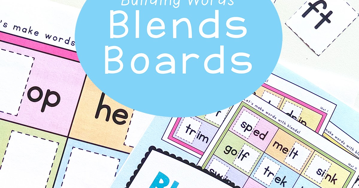 Blends Boards - A Fast Prep Activity for Consonant Blends | From the Pond