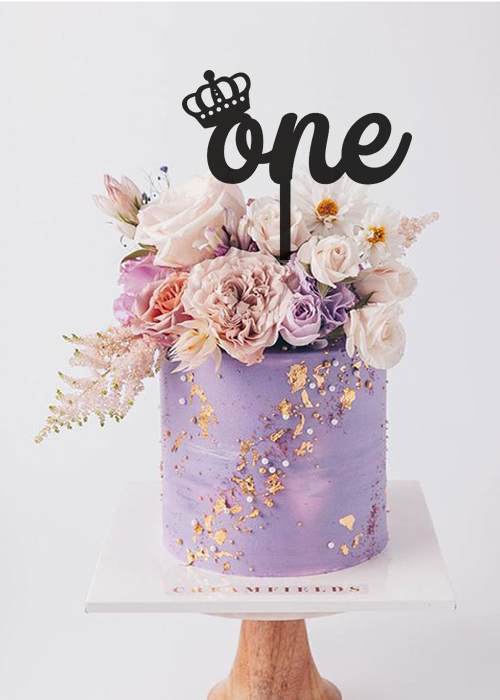 Number cake topper