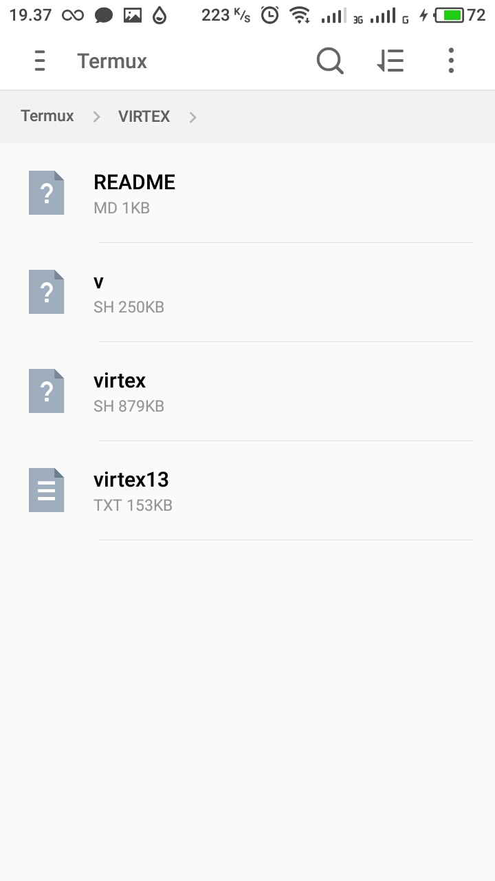 Arfan ardian: Script termux virus VIRTEX