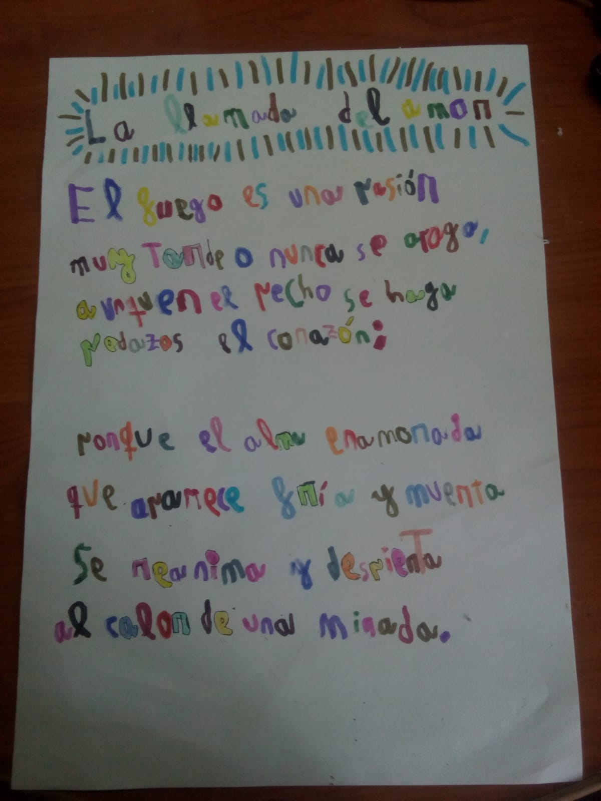 Nuestro club de lectura: POEMAS CON LETTERING 1ºA