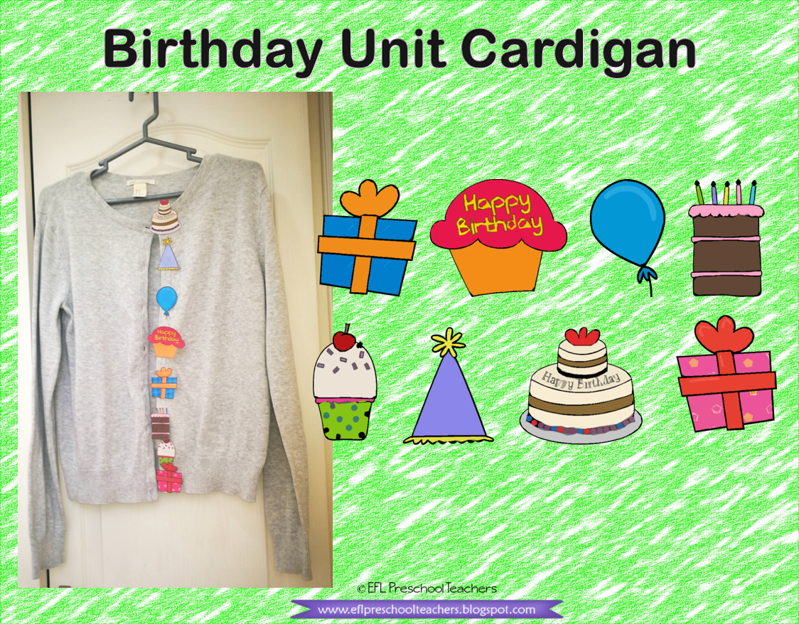 ESL/EFL Preschool Teachers: Birthday Unit and Celebrations for ...