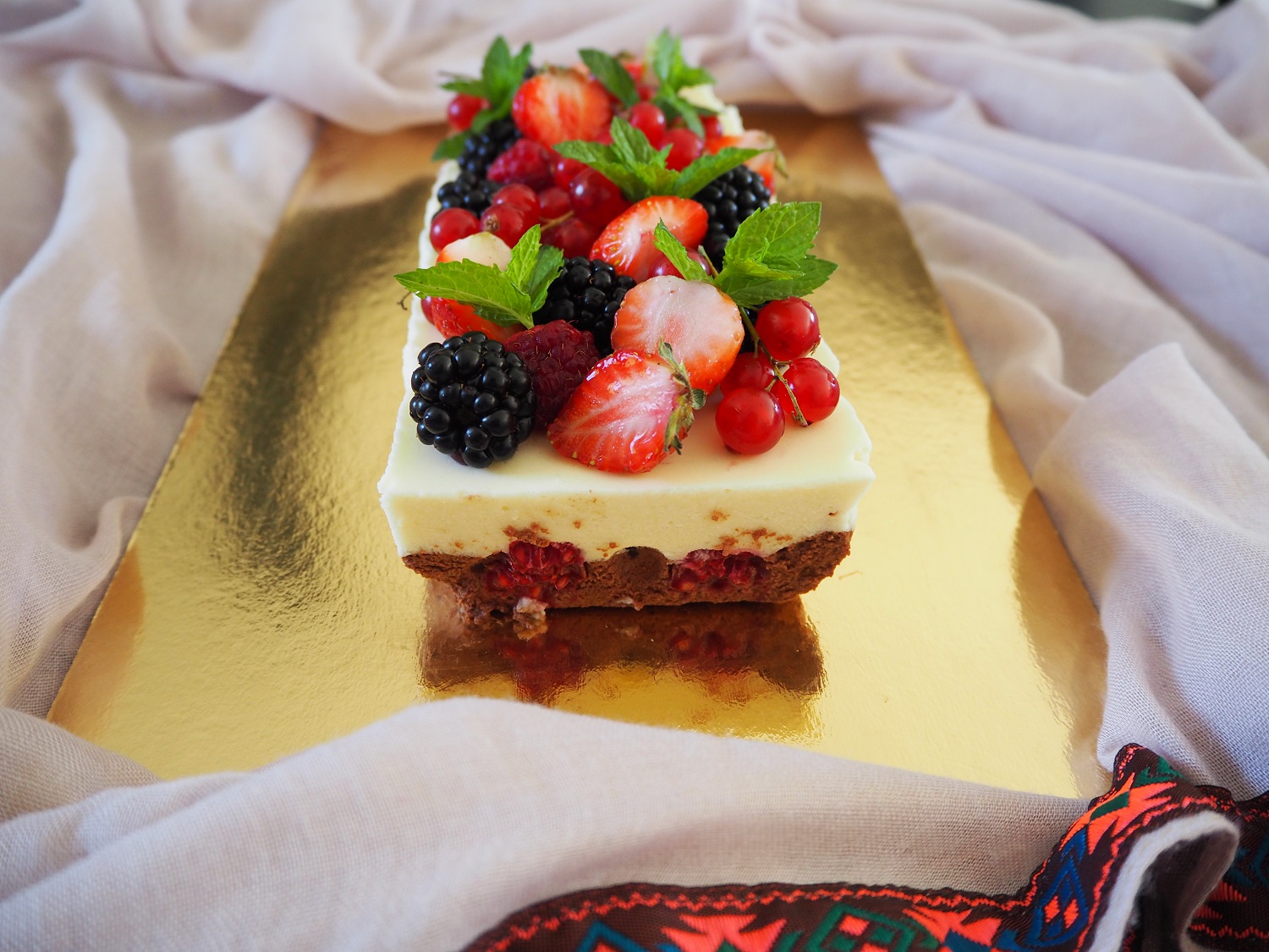 SAVEURS FRANCO-POLONAISES: GÂTEAU À LA MOUSSE AU CHOCOLAT ET AUX FRUITS ...