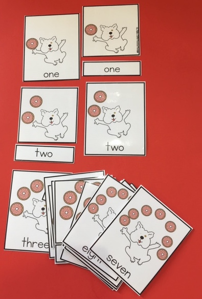 Free Dog Loves Donuts Number Cards (Google Drive) ~ Preschool Printables