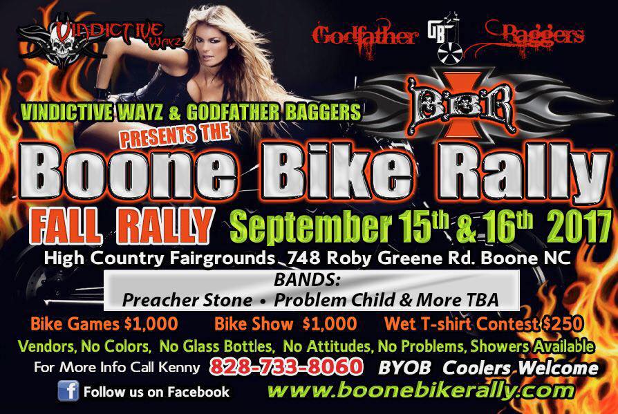 Ghost Riders Leather Newsletter: Boone Bike Rally/Fall