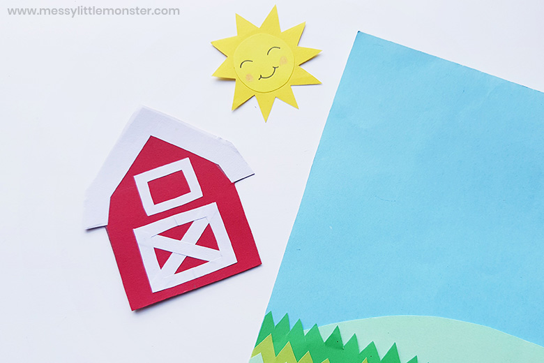 Farm Animal Craft (with template) - Messy Little Monster