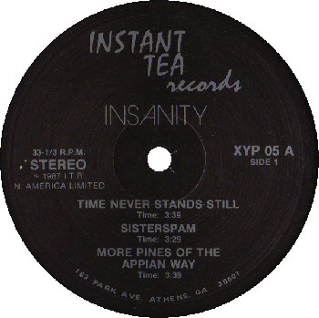 Cau: INSANITY - " EMOTION OCEAN " 1987 INSTANT TEA RECORDS.