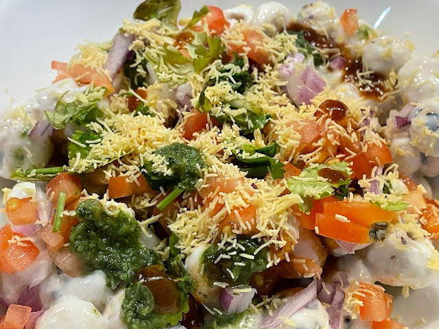Phool Makhana Dahi Chaat