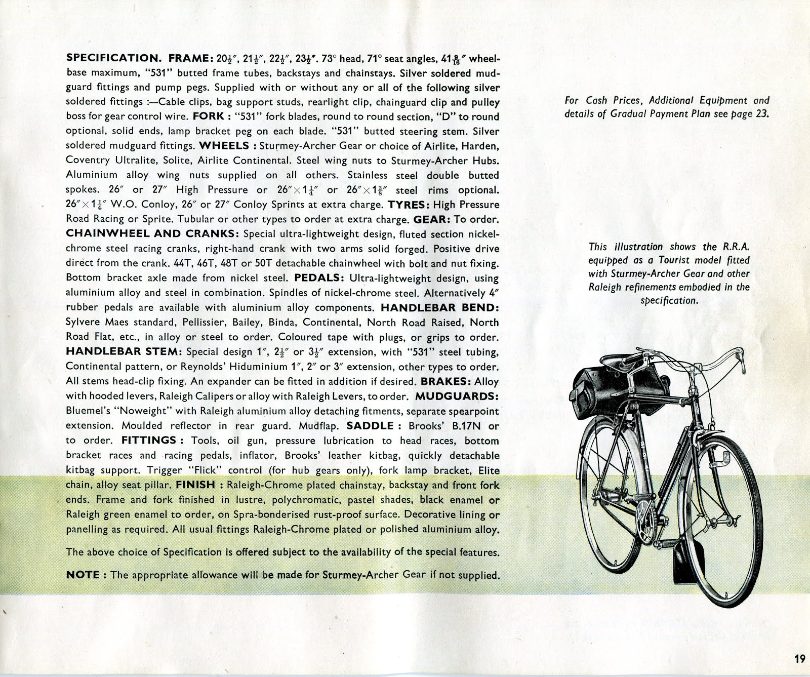 ON THE DROPS: Raleigh Record Ace (RRA) 1947-1954