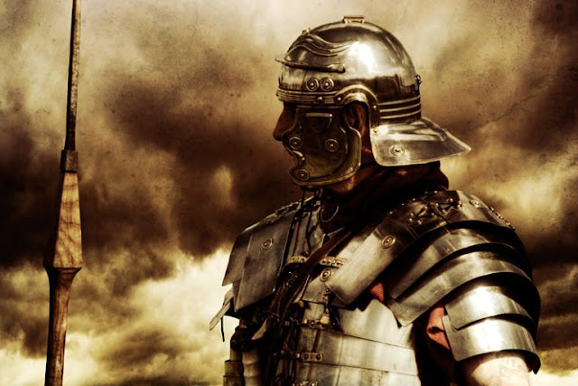 The Ghosts Of Roman Soldiers Walking On Their Knees