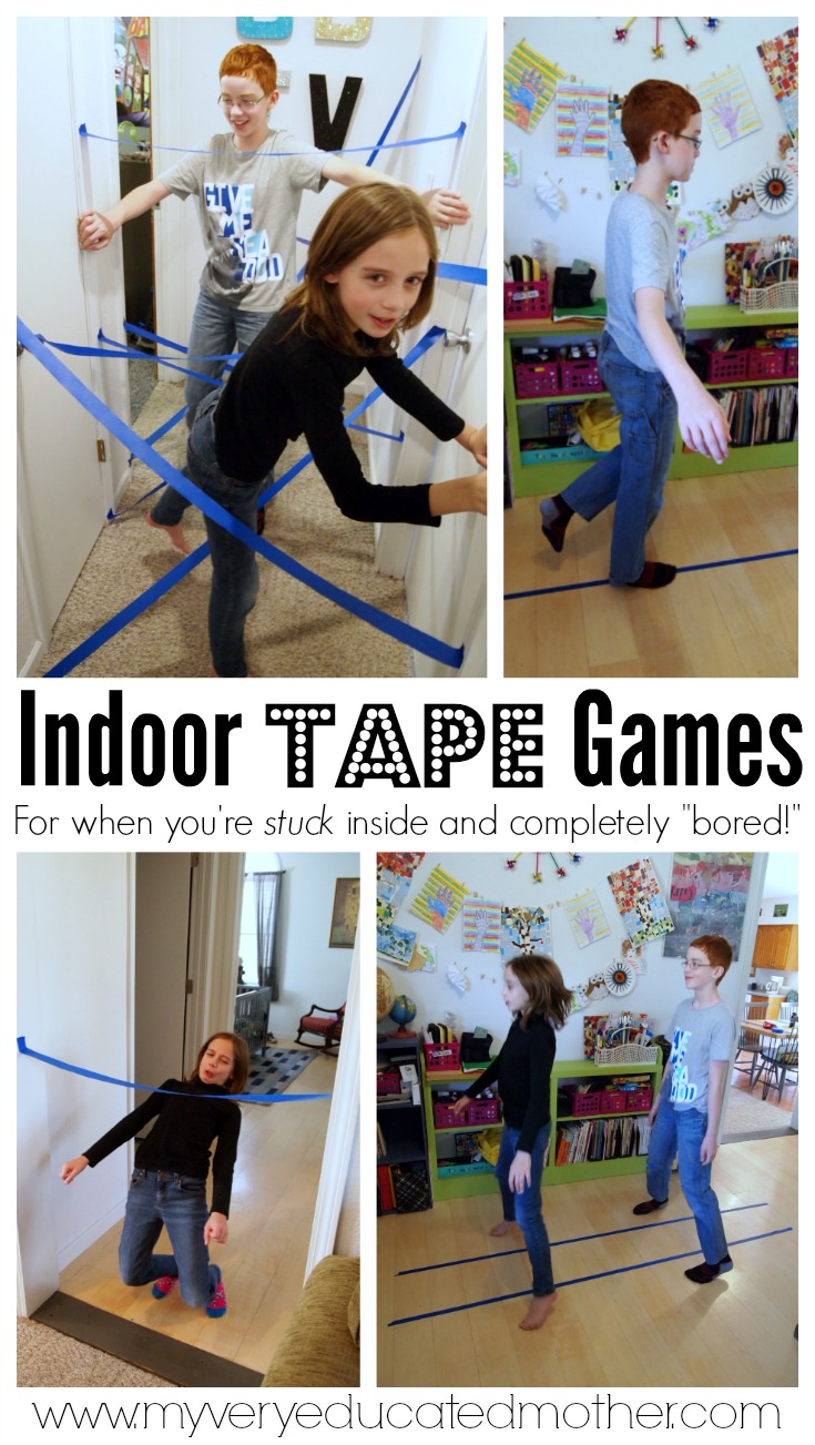 Kids Activity: Indoor Games Using Tape