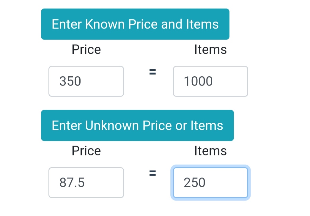 Price Quantity Calculator price-quantity-calculator