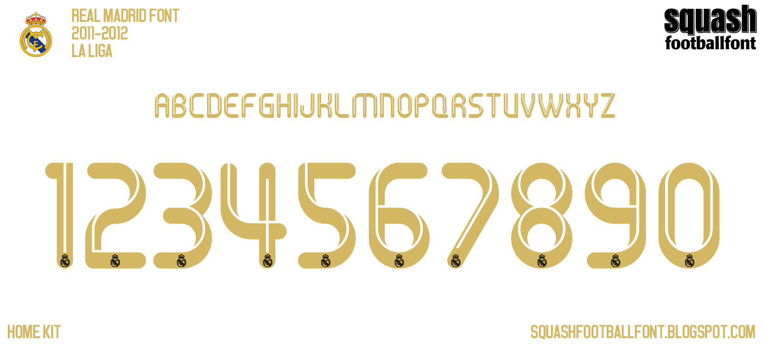 SFF: Real Madrid 2011-2012 Font