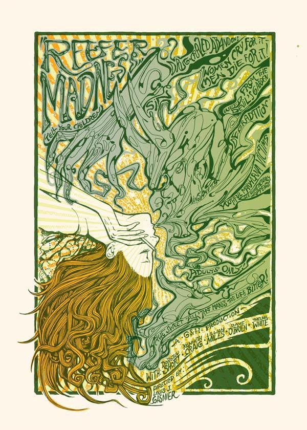 INSIDE THE ROCK POSTER FRAME BLOG: Malleus Reefer Madness Poster ...