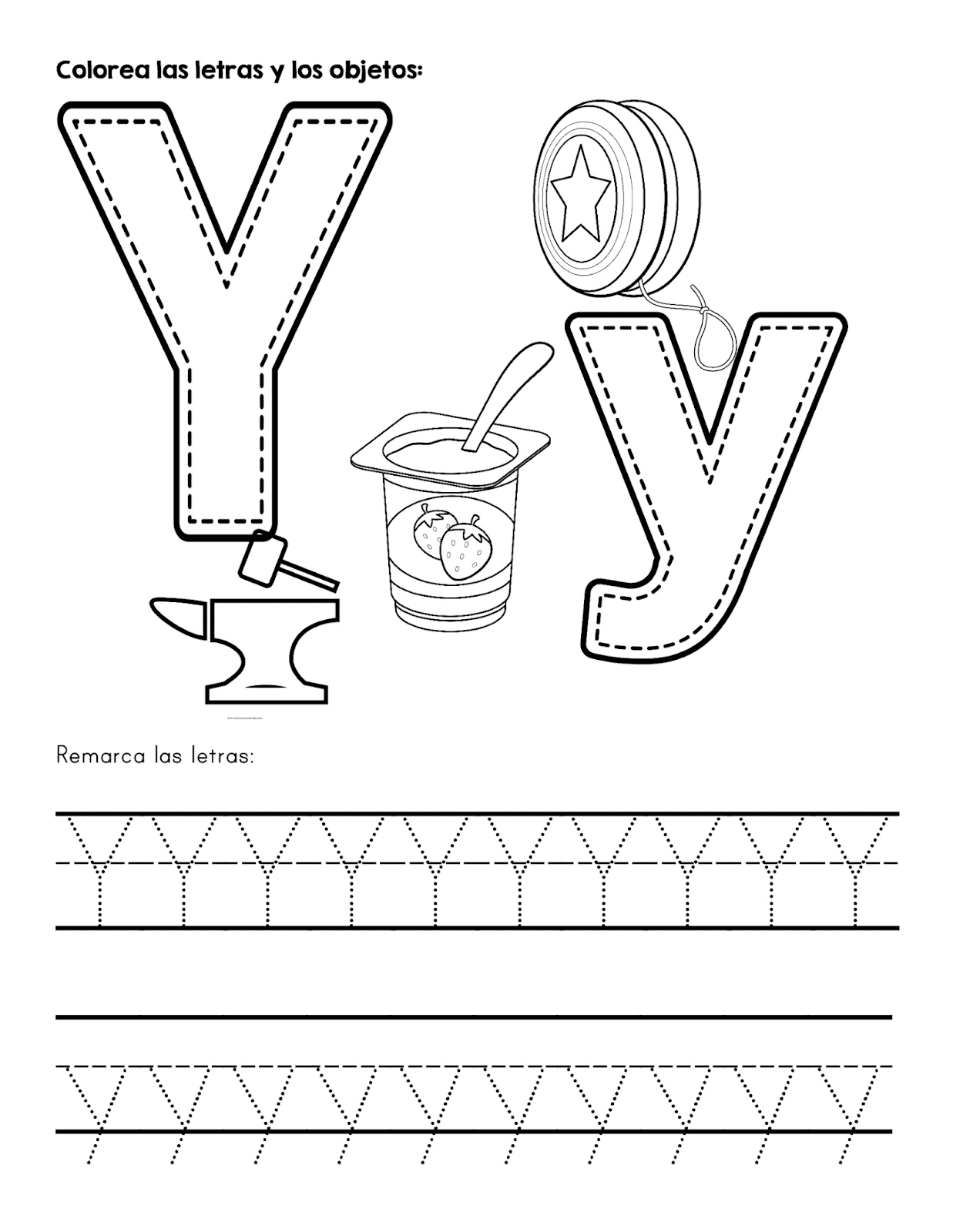 Abecedario para colorear | Materiales Educativos para Maestras