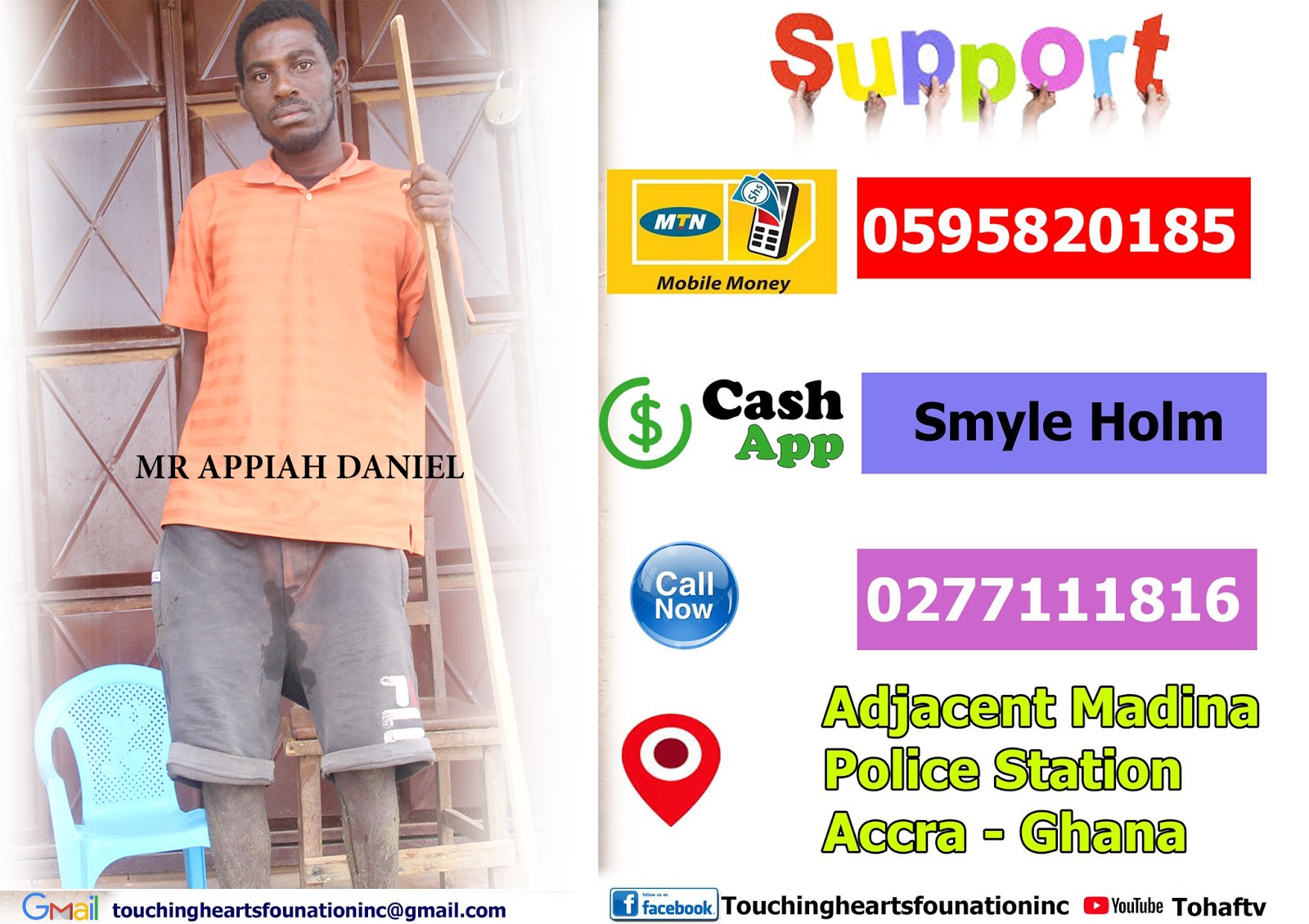 SAD STORY OF YOUNG DANIEL APPIAH WHO HAS BEEN CRIPPLED FOR 2 YEARS.