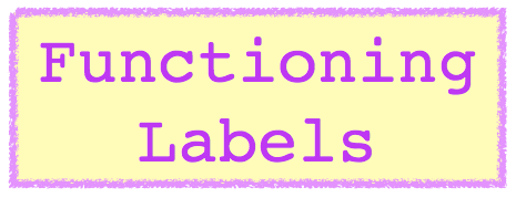 Amazing Adventures: Functioning labels