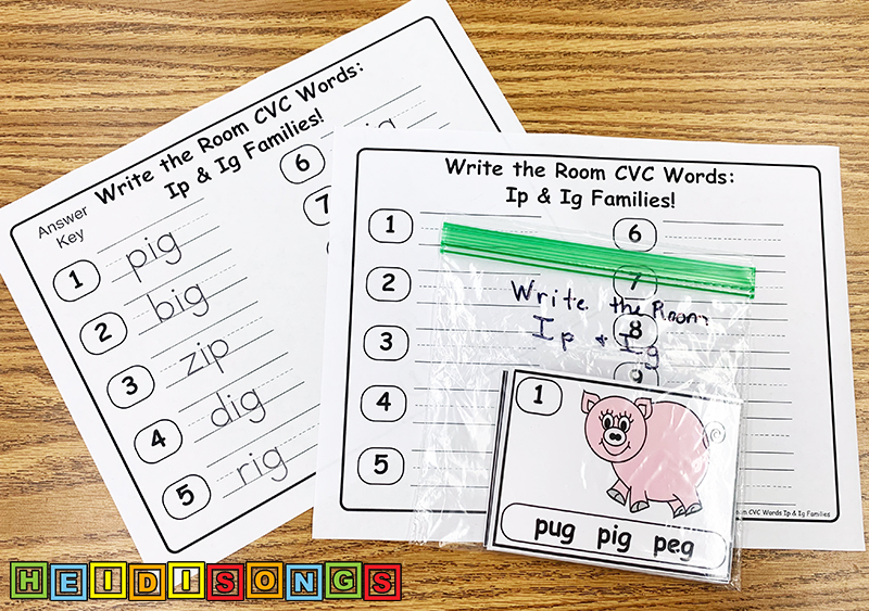 New! CVC Write the Room Activity!