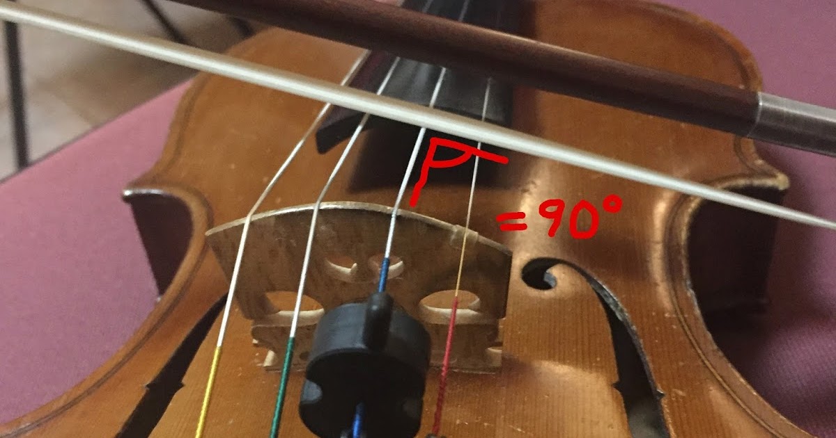 Brooklyn Violin Lessons: Simple fact: Optical illusion on the bow angle
