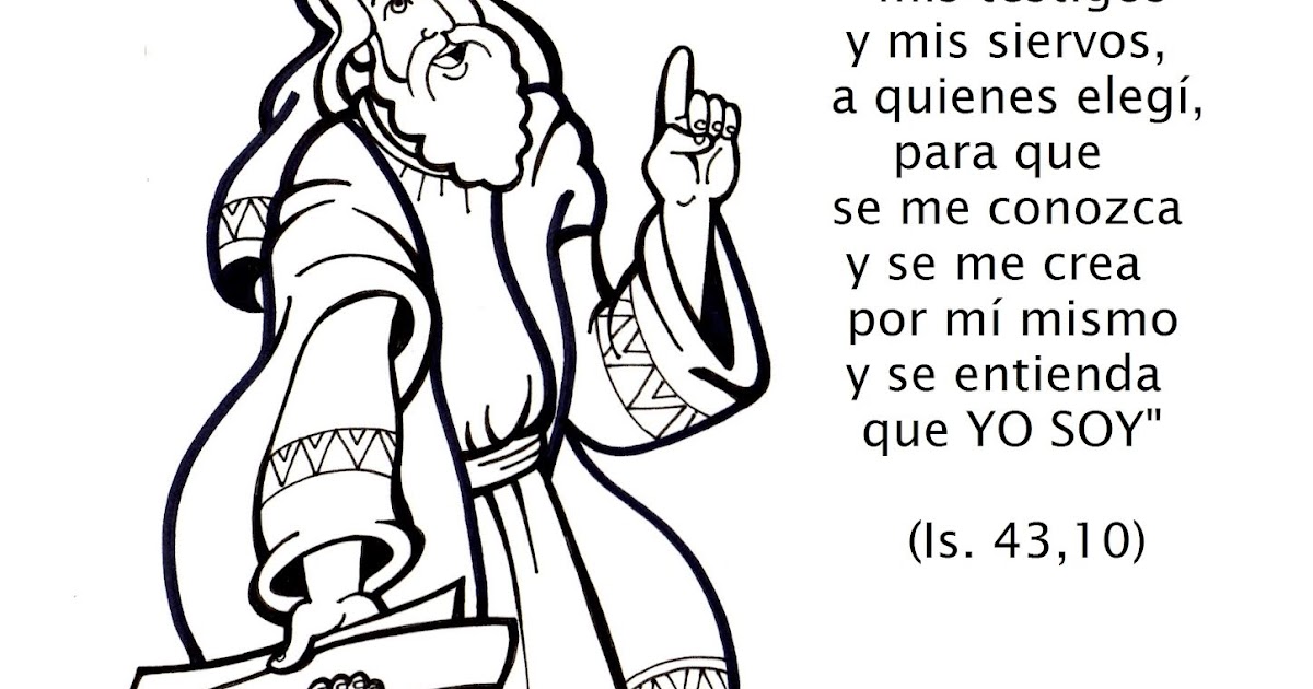El Rinc n De Las Melli DIBUJO El Profeta Isa as