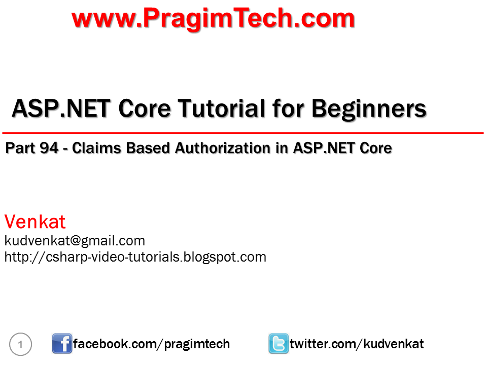 Sql server, .net and c# video tutorial: Claims based authorization in ... Sql server, .net and c# video tutorial: Claims based authorization in ...