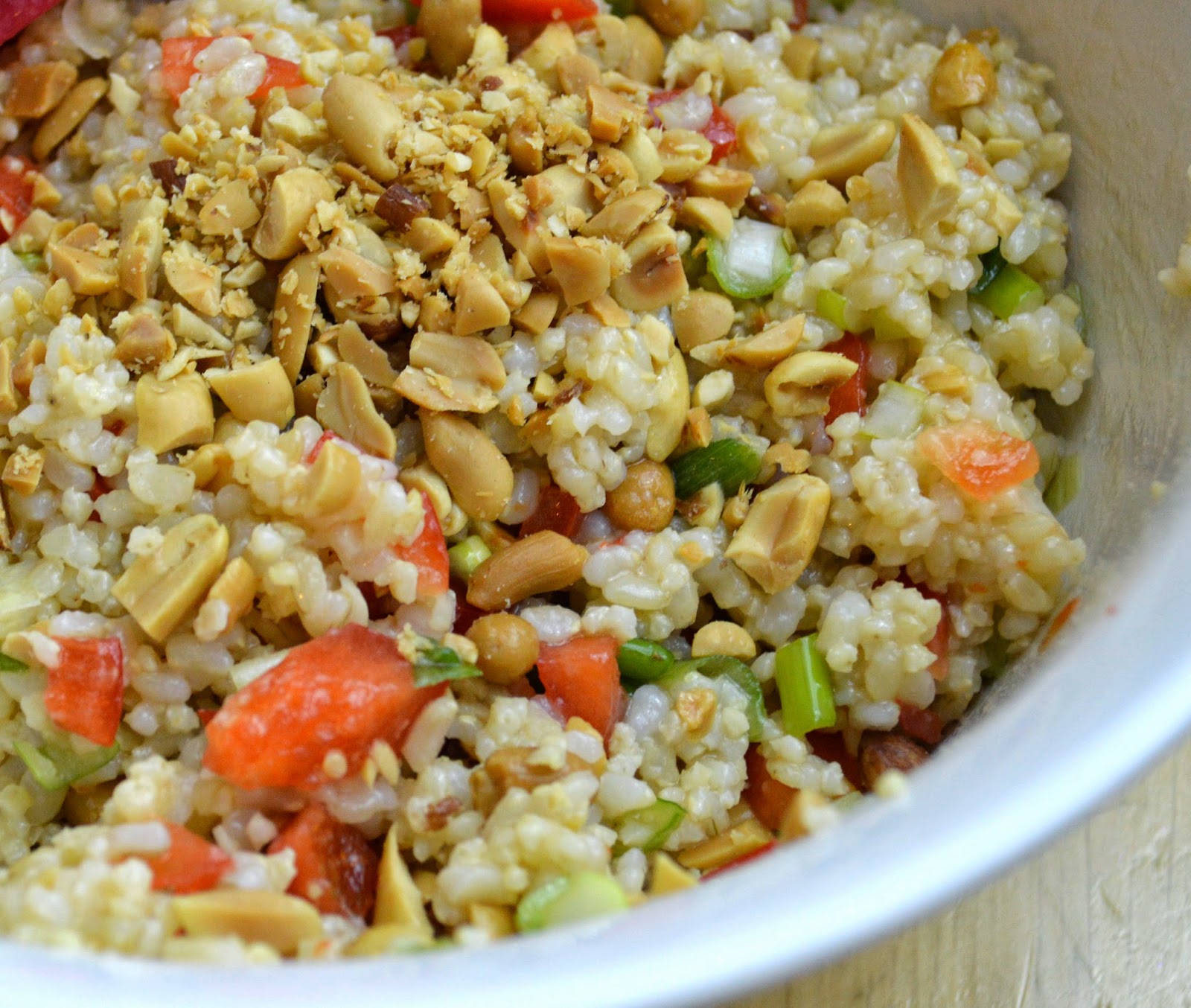 The Messy Apron: Millet and Rice Salad with Sweet Chile Dressing