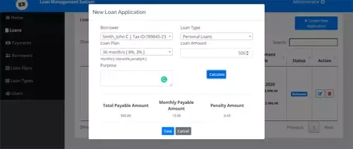 Loan Management System Project In PHP Free Download -Trickcode - Free ...