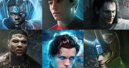 Mais atores dos filmes da Marvel e DC tem papeis trocados pelo designer ...