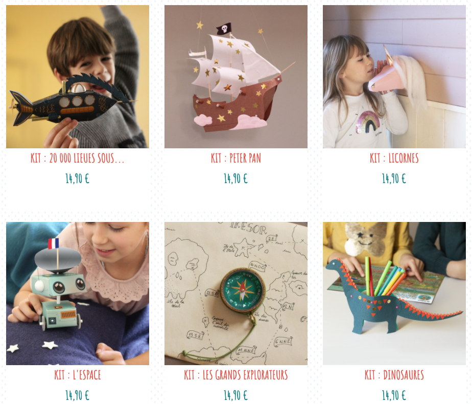 Des kits créatifs pour les enfants de 6 à 12 ans - Julesetmoa