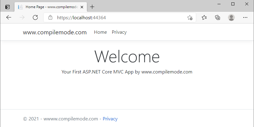 How To Create Asp Net Core Mvc Application