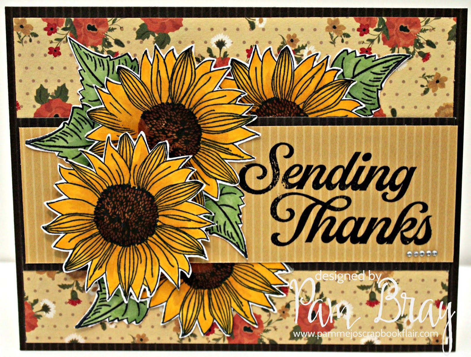 Pam Bray Designs: A Girl with Flair: Thanks a Bunch Card Set with ...