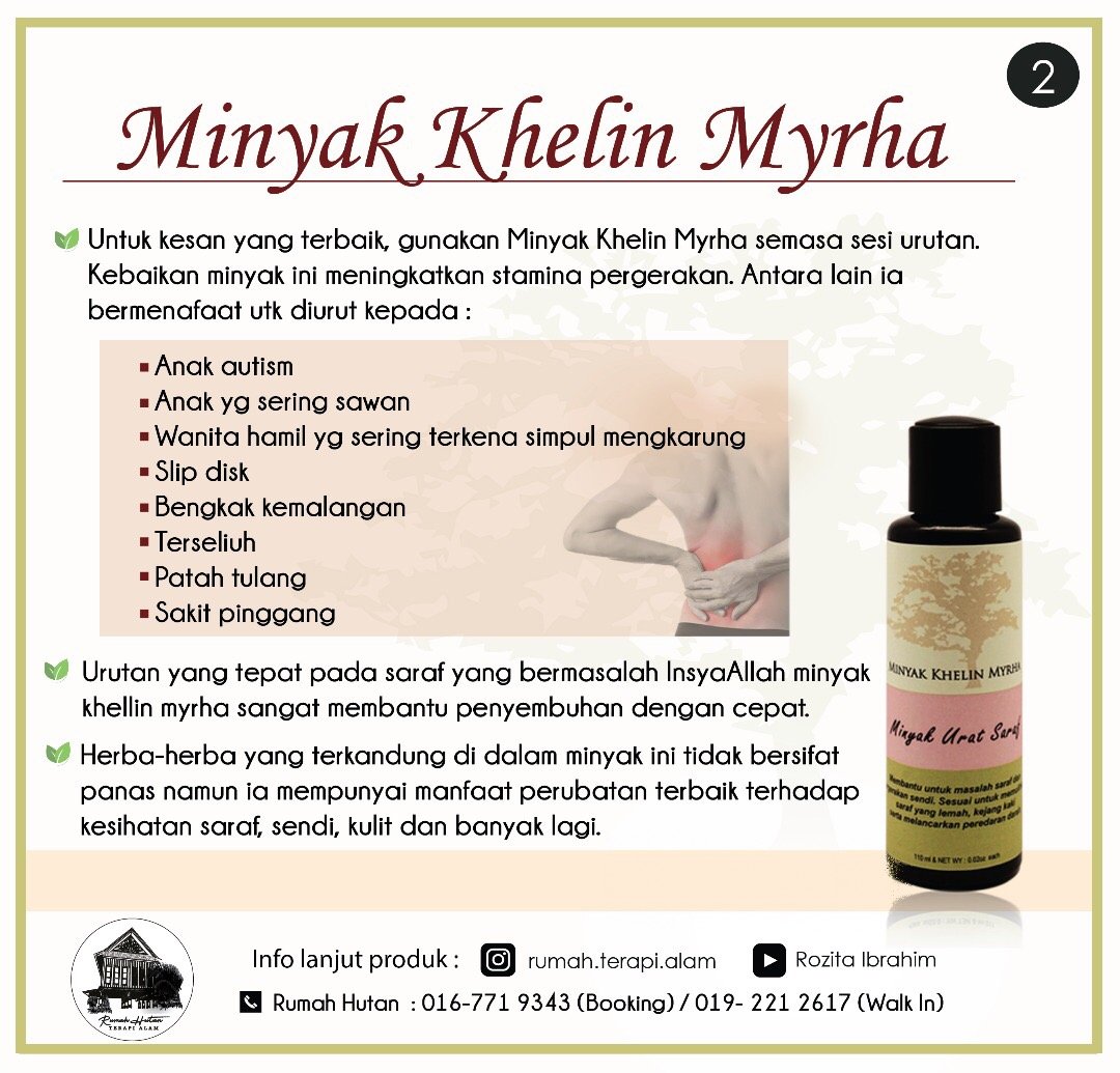 SUKARELAWAN SURI : MINYAK SARAF KHELIN MYRA BONDA ROZITA IBRAHIM