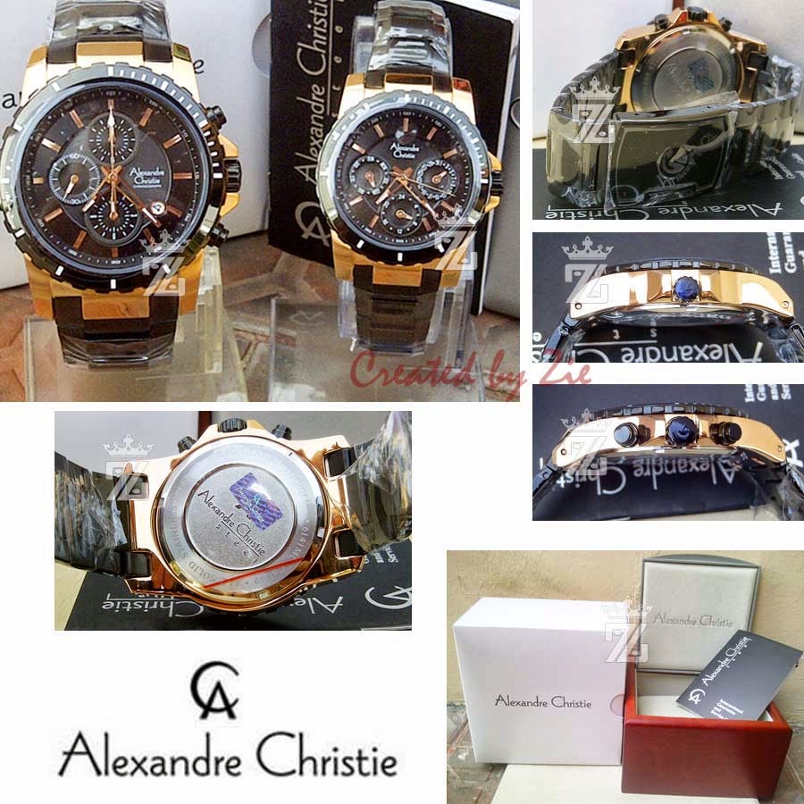 GUDANG JAM: ALEXANDRE CHRISTIE AC6141BG COUPLE ORIGINAL