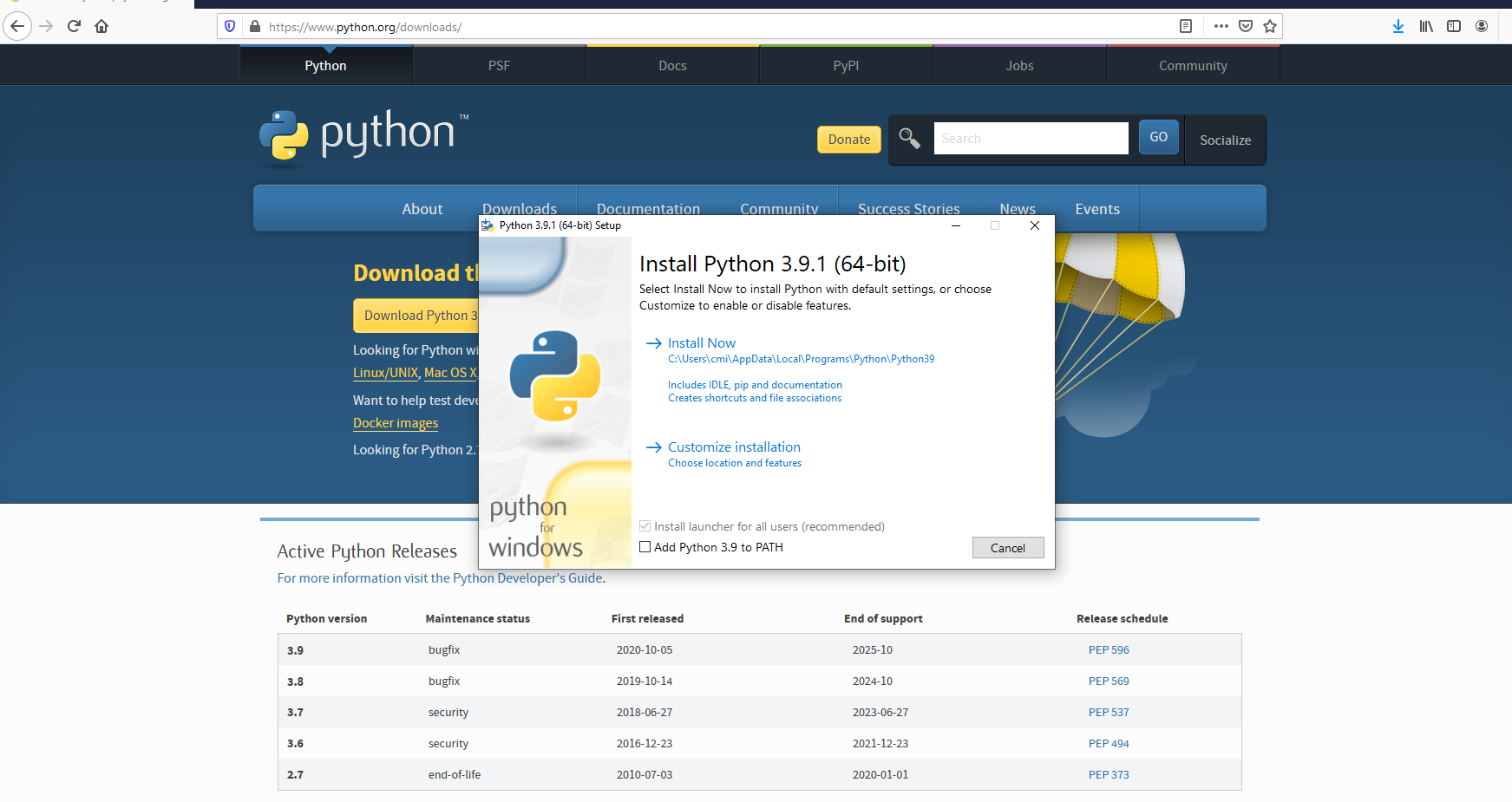 How can I install Python v3.9.1 on Windows 10?How to Install Software ...