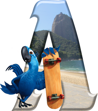 Alfabeto Decorativo: Alfabeto - Rio 1 - PNG - Letras - Maiúsculas ...