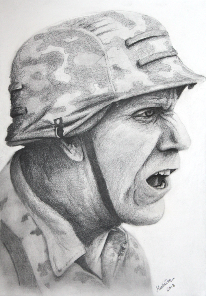 Master Models: "German" pencil drawing A3