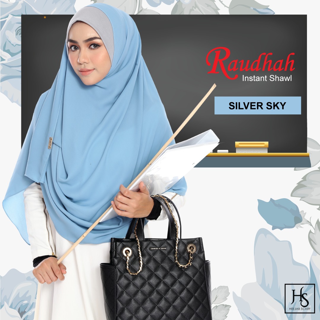 HEEJAB SCARF: RABU AURA BIRU