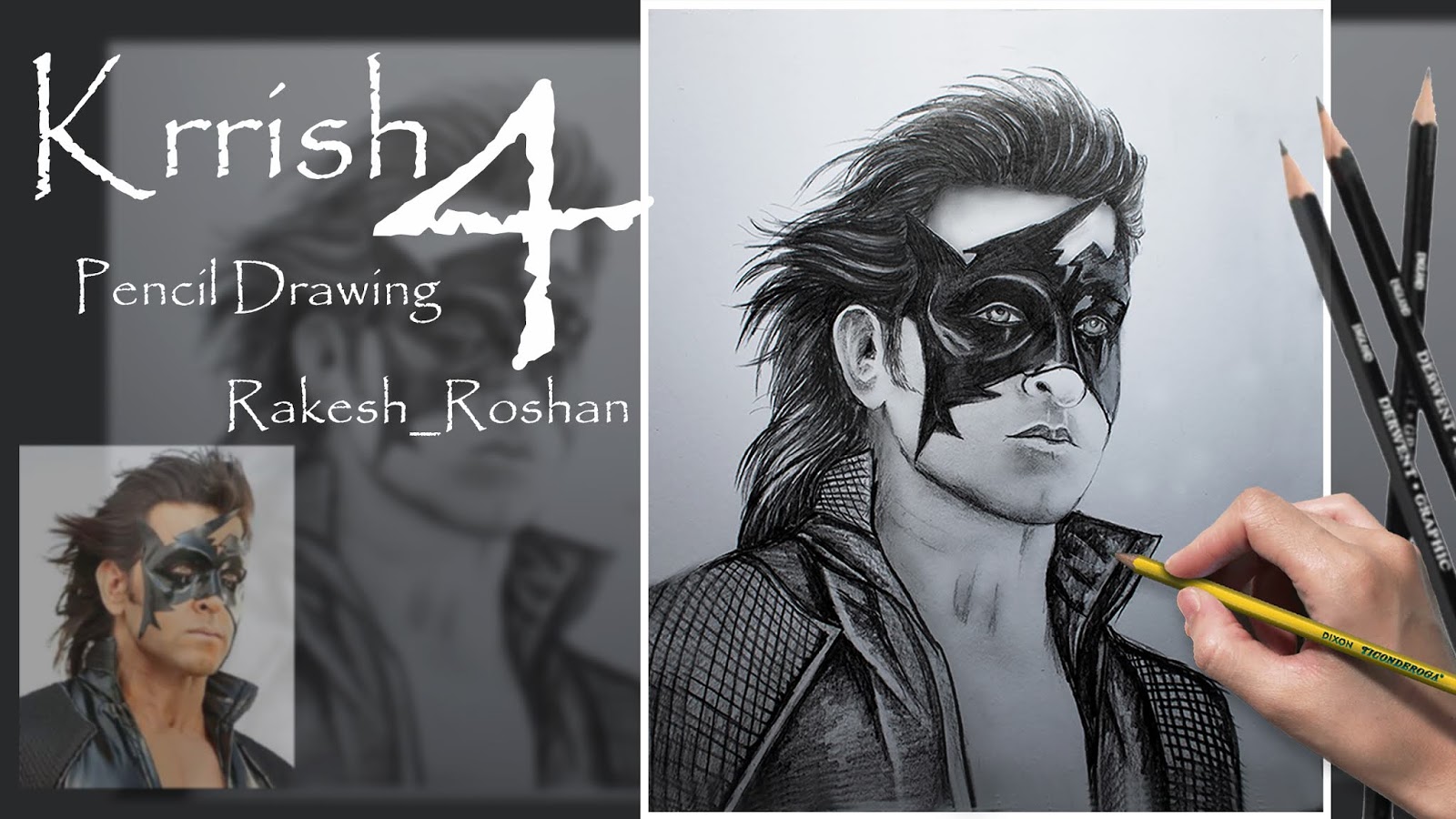 Hrithik Roshan, Krrish 4 pencil Sketch | Hrithik Roshan Drawing | Drawin...
