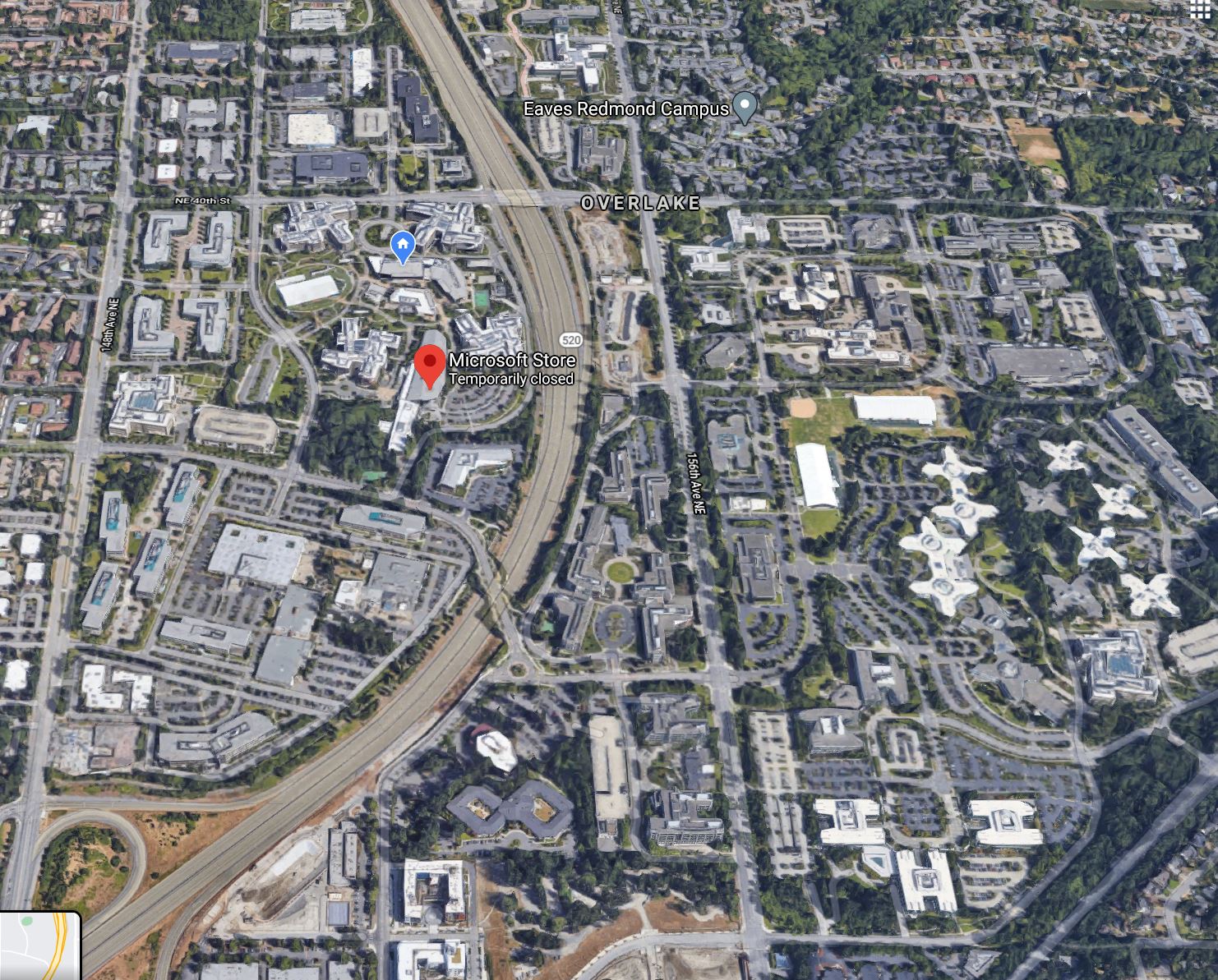 In the current branch...: Microsoft Redmond Campus