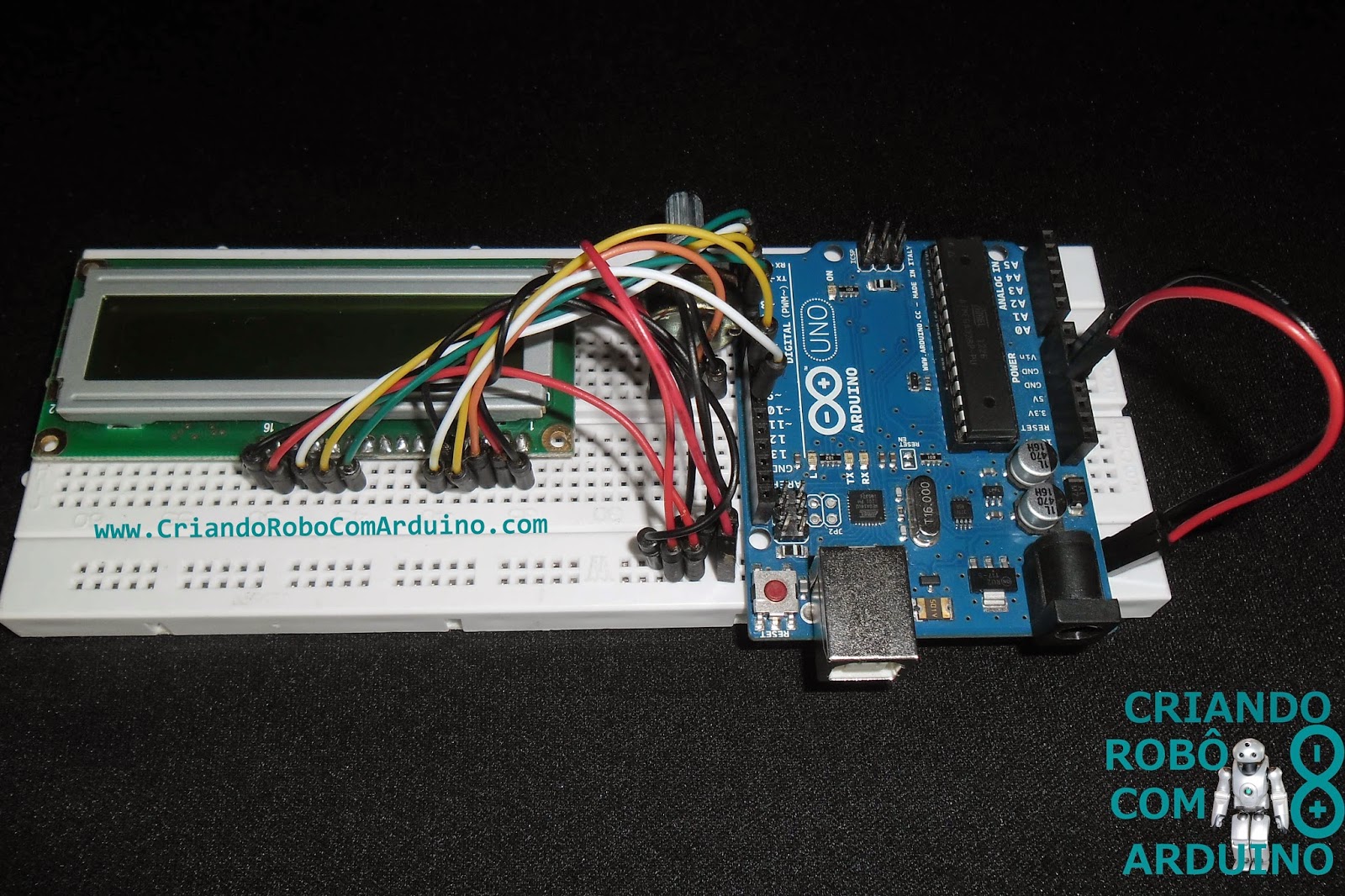 Mechatronics & Robotics: Como usar e testar o LCD 18x2 no arduíno