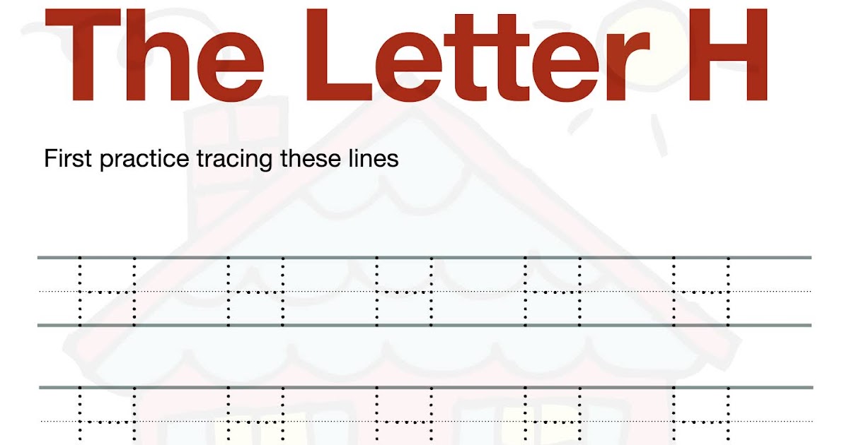 Trace Letter H - paringin-st2
