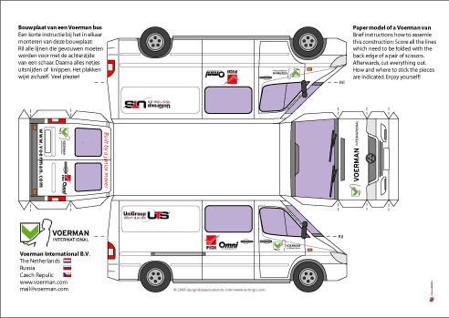 SP. Papel Modelismo: PaperCraft Mercedes Benz Sprinter