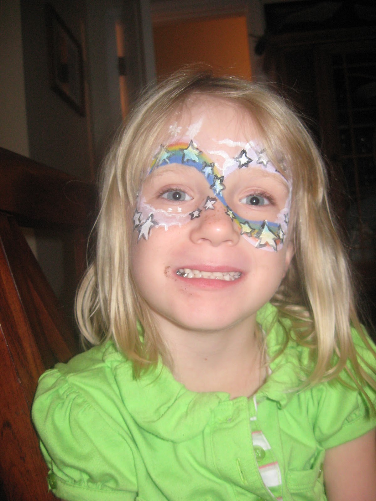 Pen to Ink Face Painting: Rainbow Mask