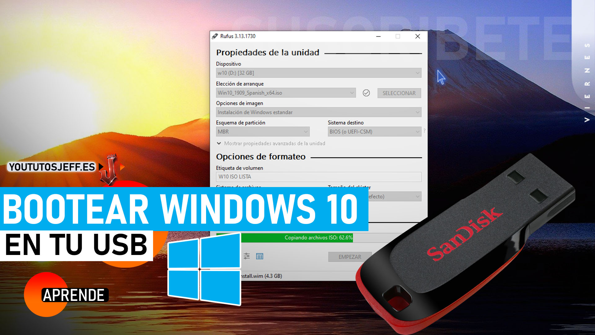 Bootear Windows 10 en USB
