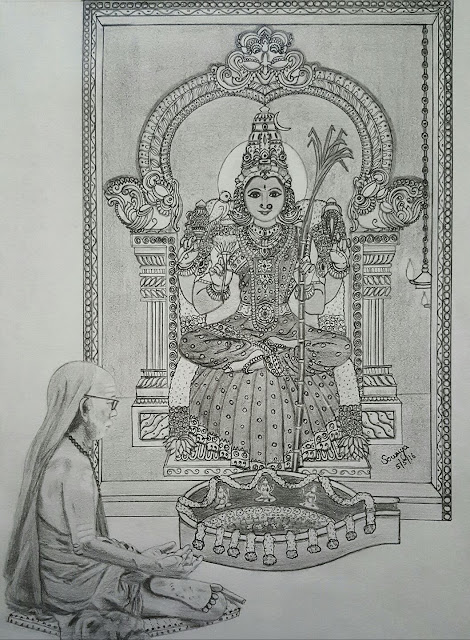 Shankara!: Vasantha Navarathri 2017 Drawings and Alankarams!
