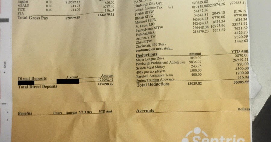 the joy of sox: Andrew McCutchen's Pay Stub