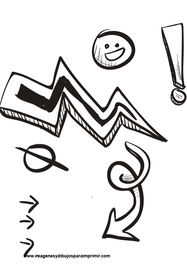 flechas para imprimir-Colorear dibujos,letras, Actividades infantiles