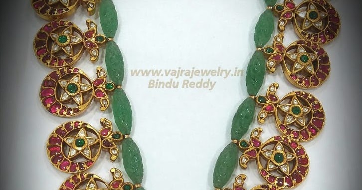 Bottu Mala with Emerald Beads - Jewellery Designs