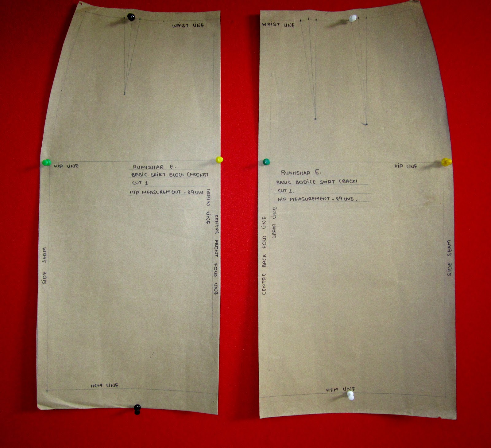 Rukhshar Edibam BA(Hons) FASHION DESIGN, ITM-IFDT: MODULE 1...Pattern ...