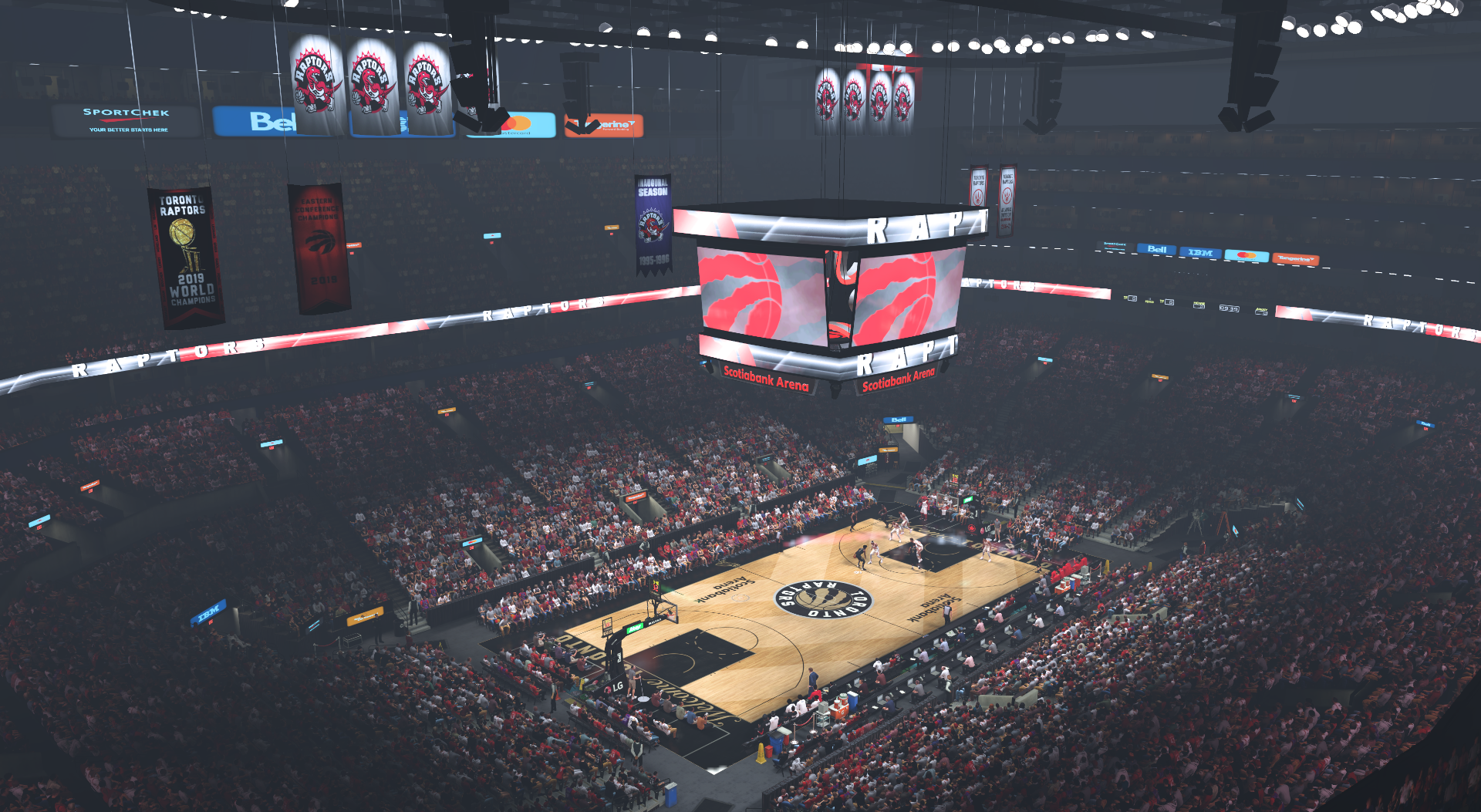 NBA 2K20 Toronto Raptors (City & Classic) Court and Arena by rtomb_03